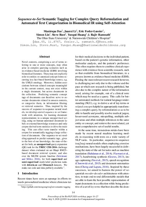 Pdf Sequence To Set Semantic Tagging For Complex Query Reformulation