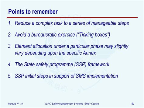 Ppt Module N° 10 Phased Approach To Ssp And Sms Implementation Powerpoint Presentation Id