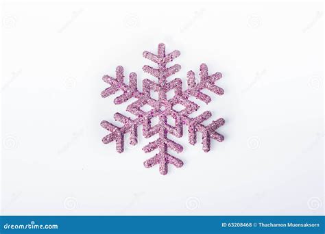 Pink Snowflakes Stock Photo Image