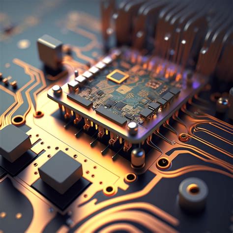 Premium Ai Image Technology Circuit Board Illustration Created With Generative Ai Technology