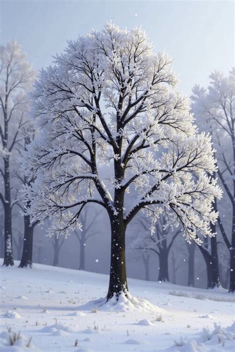 Tree S Limbs Are Heavy With The Weight Of Fresh Snow Snow Isolated Stock Illustration