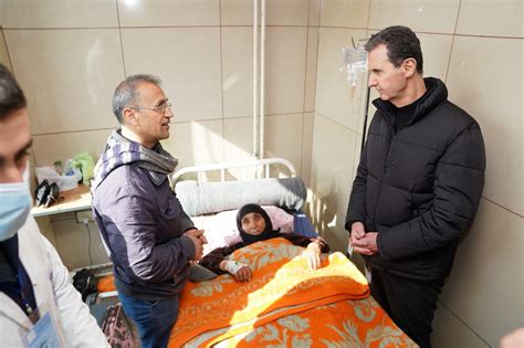 Syrias Assad Visits Aleppo Hospital In First Reported Trip To Quake
