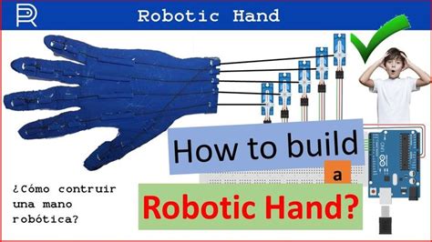 🖐🏻mano Robotica Articulada Controlada X Arduino Cartón Y Servomotores