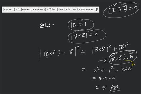 vector b 1 vector b x vector a 2 find vector b x vector a