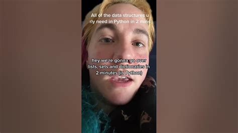 the data structures in python in 2 mins youtube