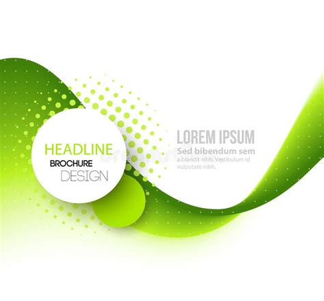 Abstract Curved Lines Background Template Stock Vector Illustration