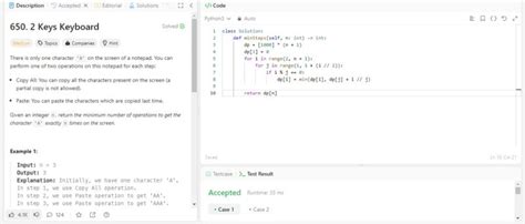 How I Solved The 2 Keys Keyboard Problem On Leetcode Sparsh Kansal