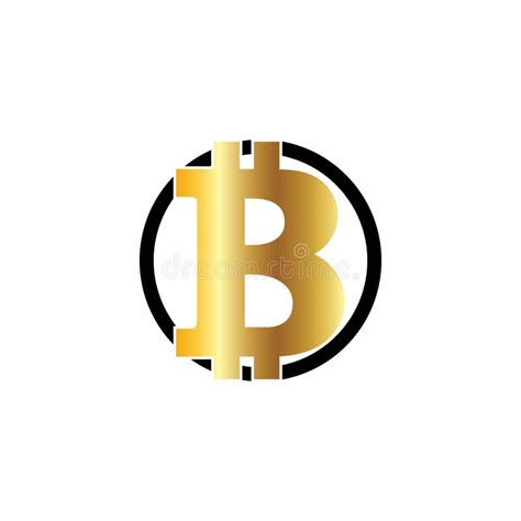 Bitcoin Crypto B Letter Logo Symbol Template Design Illustration Vector ...