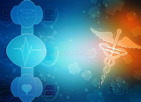 Medical Abstract Healthcare Networking And Data Connected Of Patient On Internet Digital