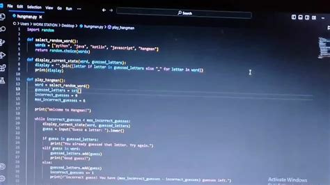 Kashaf Fatima On Linkedin Internship Python Softwaredevelopment Codealpha Hangmangame
