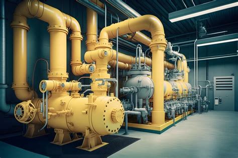 premium ai image hot water boiler boiler room with a heating system