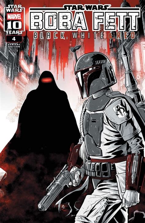 Star Wars Boba Fett Black White And Red 4 Comic Book Preview