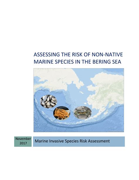 Pdf Assessing The Risk Of Non Native Marine Species In The Bering Sea