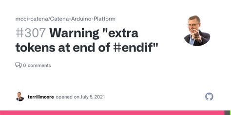Warning Extra Tokens At End Of Endif Issue Mcci Catena Catena Arduino Platform GitHub