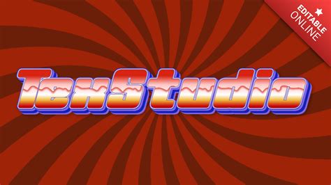 TexStudio | Y2K Retro 3D | Text Effect Generator