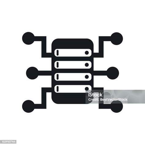 서버 아이콘 벡터 기호와 기호 서버 로고 개념 흰색 배경에 고립 0명에 대한 스톡 벡터 아트 및 기타 이미지 0명 공유