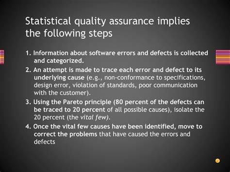 statistical software quality assurance pptx computer software and applications computing