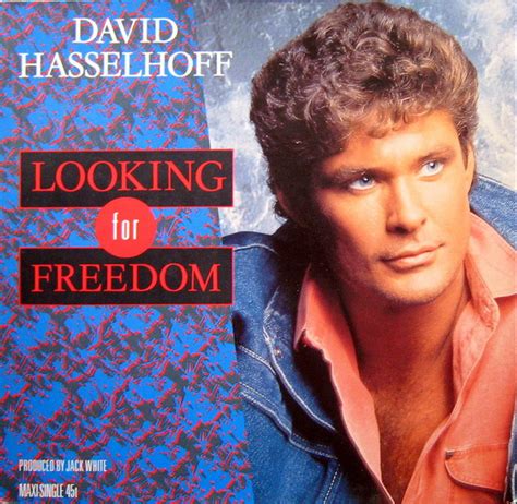 Cotes Vinyle Looking For Freedom Par David Hasselhoff Galette Noire