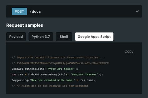 Discuss Template Getting Started Guide Coda Api Developers Central