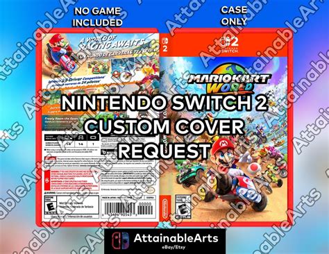 Nintendo Switch 2 Custom Coversphysical Game Cases Boxart No Game