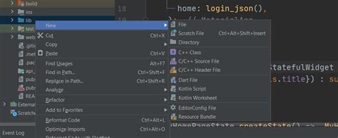 There Isnt Package Selection In Lib On Flutter Stack Overflow