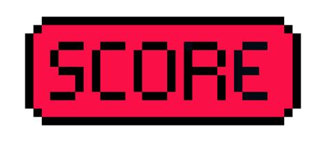 Score Button Pixel Art Maker