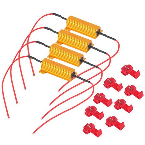 Baguer 4x 50w 6 Ohm Load Resistor For Fix Led Bulb Fast Hyper Flash