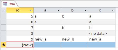 Ms Access Make A Form Editable That Base On A Query Stack Overflow