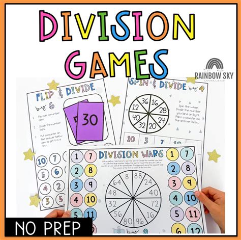 Division Fluency Games Division Recall Math Centres