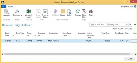 Assembly Order Posting To General Ledger Olof Simren Microsoft