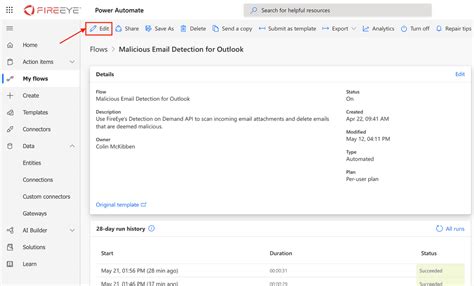 Integrating Via Microsoft Power Automate FireEye Developer Hub