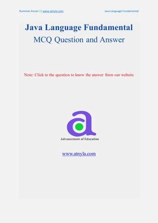 Java Questions And Answers Docx