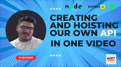 Create And Hoist Your Own API In One Video Using Node Express MongoDB Rusty Code By Nipun