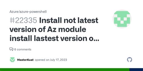 Install Not Latest Version Of Az Module Install Lastest Version Of