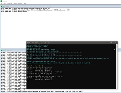 Corecycler Tool Zum Testen Der Curve Optimizer Einstellungen Seite