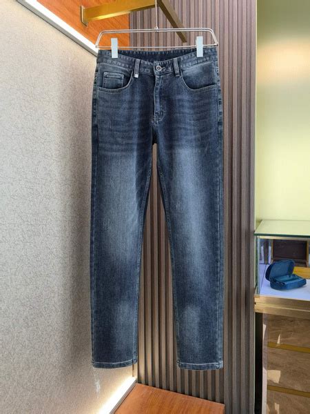 Джинсы Мужской Boss темно голубой широкие Джинс Хлопок размер 42 облегающий Молния Пряжка