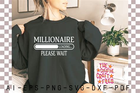Millionaire Loading Please Wait Svg Graphic By Thecreativecraftfiles · Creative Fabrica