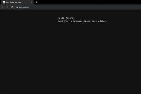 Zen Is A Simple Browser Based Text Editor For Your Quick Notes Beebom
