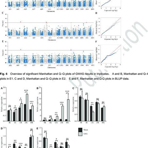 Qrt Pcr Analysis Of The Selected Candidate Genes Responding To Cotton