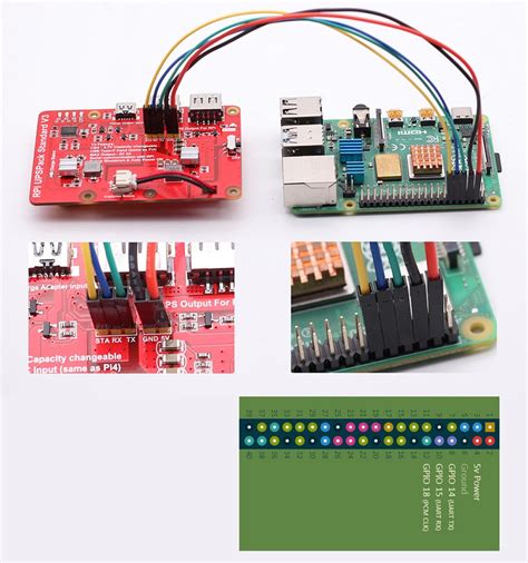 Makerfocus Raspberry Pi Expansion Board Upspack Standard Power Supply Rpi V3p Md 01797