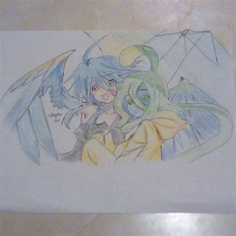 Suu And Papi From Monster Mosume Anime Amino