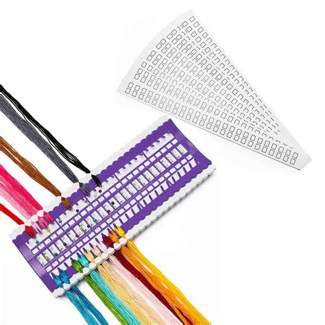 Badu Bg Издръжлив органайзер за шевни конци многократно използваеми пластмасови кръстати бодове