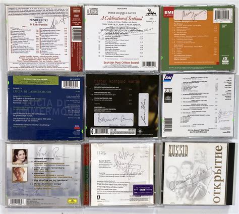 Lot 304 Classical Music Cds With Signed Items