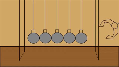 Pendulum 1 Newtons Cradle Traditional Animation Youtube