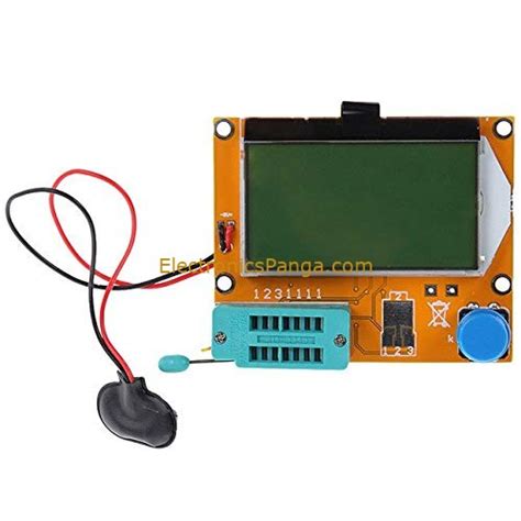 Lcr T4 12864 9v Lcd Digital Transistor Tester Meter Backlight Diode Triode Capacitance Esr Meter