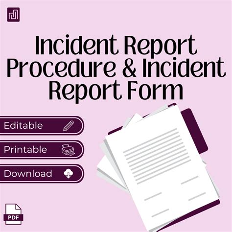 Incident Report Procedure Incident Report Form Mj Business Academy