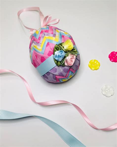 Patchwork Easter Egg Hanging Decoration Pdf Pattern Living In Loveliness