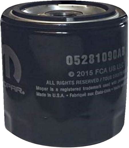 Mopar 5281090 Oil Filter : Amazon.com.mx: Automotriz y Motocicletas