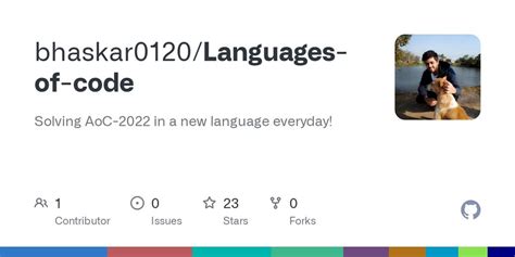 Github Bhaskar0120languages Of Code Solving Aoc 2022 In A New Language Everyday Rcoding