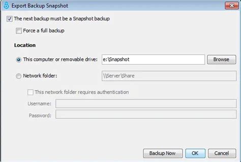 How To Perform A BackupVault Pro Snapshot Export Help Centre